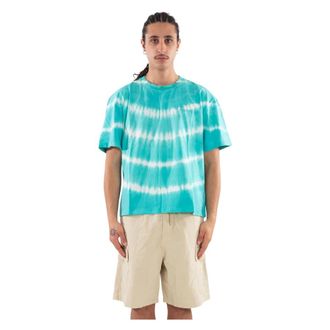 Garment Workshop Garment Workshop, Homme, Tops, Vert, Taille: L Shibori Tie-Dye Tee
