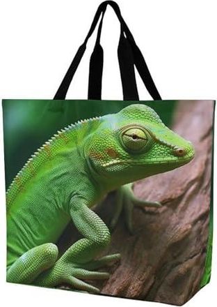 Generic L&eacute;zard Vert Sac Fourre-Tout L&eacute;ger Sacs Grand Sac A Main Femmes Pour Travail Gym Plage