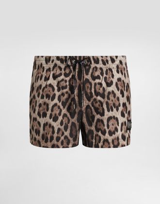 Dolce & Gabbana Kurze Badeshorts Leo-print - Mann Beachwear Animalprint Nylon 3