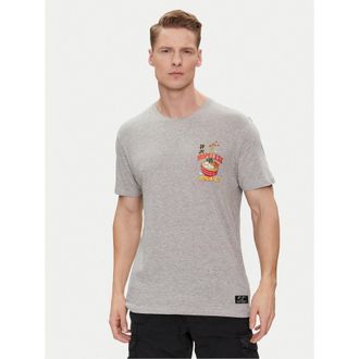 Brave Soul T-Shirt MTS-149TAKEAWAY Grau Straight Fit