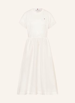 Tommy Hilfiger Kleid Cody Im Materialmix weiss