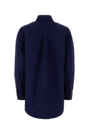 Fendi Womens Popeline Shirt Navy