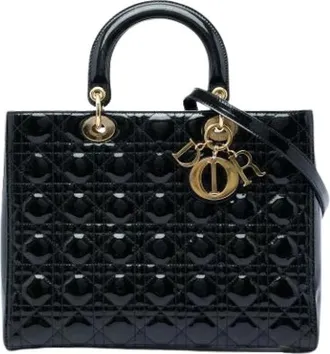 Dior Sac &agrave; main Lady Dior doccasion - Femme - Pre-owned - Noir - Taille: ONE Size
