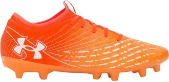 Under Armour Magnetico Select 5 Fu&szlig;ballschuhe mit festem Boden f&uuml;r Herren (Orange/Wei&szlig;)