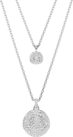 Swarovski Elegantes Silberhalskette mit Kristall - - Accessories - Damen - Grau - ONE SIZE