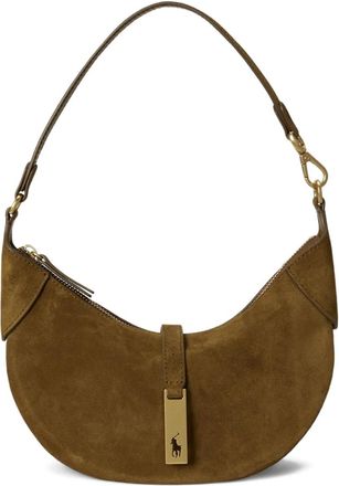 Polo Ralph Lauren sac porté épaule Polo Pony - Marron