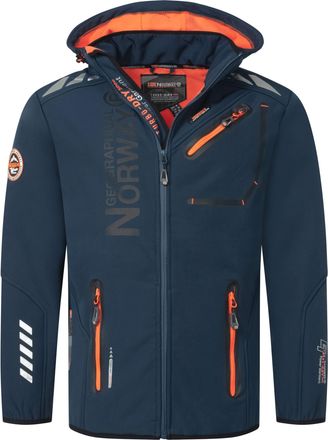 Geographical Norway Herren Softshelljacke Royaute Navy/Orange S