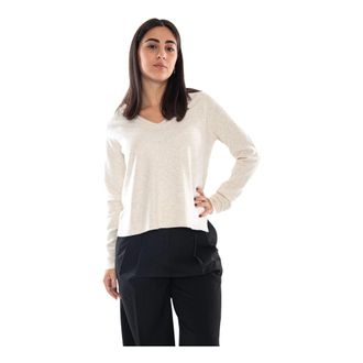 Levi's Superweicher V-Ausschnitt-Pullover - - Knitwear - Damen - Beige - M