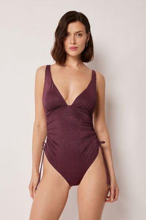 Calzedonia Golden Glow Badeanzug Bordeaux