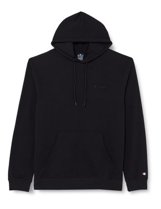 Champion Herren Legacy American Classics Heavy Powerblend Terry Small Logo Kapuzenpullover, Schwarz Ton in Ton, XS