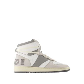 Rhude Leather Hi-Top Sneakers - - Shoes - Herren - Wei&szlig; - 41 EU