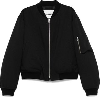 Jil Sander veste bomber matelassée - Noir