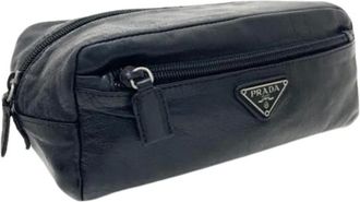 Prada unisex, Pre-owned, Noir, Taille: ONE Size Sac en cuir vintage Pre-owned