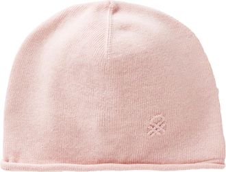 Benetton Damen Strickmütze 1235da00y Beanie-Mütze, Rosa, One Size