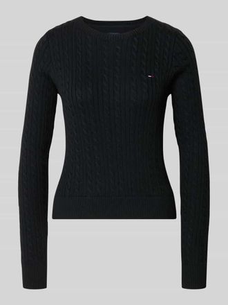 Tommy Jeans Regular Fit Strickpullover aus reiner Baumwolle