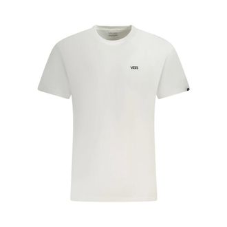 Vans Homme, Tops, Blanc, Taille: S T-shirt en coton col rond avec logo imprimé