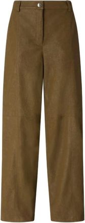 Pinko Pinko, Femme, Pantalons, Brun, Taille: 38 FR Barolo X51 Pantalon en cuir