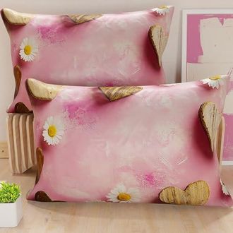 Petti Artigiani Italiani Petti Artigiani Italiani - 1 Paar Kissenbezüge 30 x 50 cm aus Mikrofaser, Dekokissen für Schlafzimmer, Sofa, Wohnzimmer, Set mit 2 Kissenbezügen, Kiss