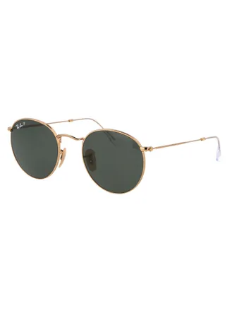 Ray-Ban Mens Sunglasses Round Metal Gold Arista