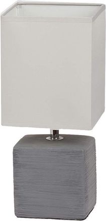 Rabalux Rabalux 4458 Tischleuchte Orlando aus Keramik Textil grau/natural B:13,5cm H:30cm mit eingebautem Schalter