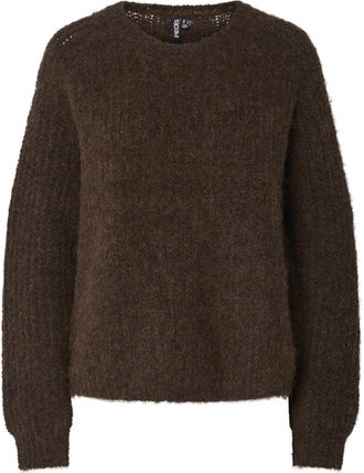 Pieces Pccleo Ls O-Neck Chunky Knit Noos Bc