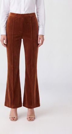 Tom Ford Hoch taillierte Slim-Fit-Schlaghose aus Stretch-Samt von