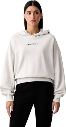 Karl Lagerfeld SweaT-shirt &agrave; capuche - Femme - Sweatshirts et sweats &agrave; capuche - Gris - Taille: 36 FR