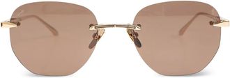 Leisure Society lunettes de soleil sans monture S&eacute;verine - Or