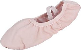 Generic Chaussures de ballet d&eacute;contract&eacute;es et confortables avec semelle fendue - Couleur unie - Pliable - Pour la danse, le yoga, la gymnastique, rose, 37.5 E