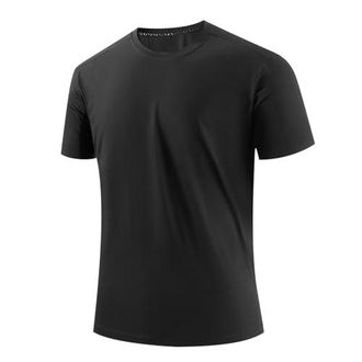 Generic T-shirt &agrave; col rond pour homme - L&eacute;ger et d&eacute;contract&eacute; - Couleur unie - Respirant - S&eacute;chage rapide - Classique - Manches courtes - Pour l&eacute;t&eacute; et la plage