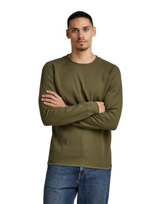 G-Star G-Star RAW Herren Jirgi Tweeter Slim ls, Grün (Dark Olive D23475-D271-C744), XS