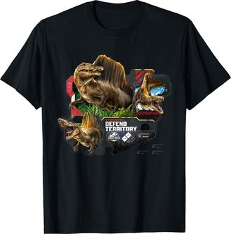 Jurassic Park Rebirth Spinosaurus Defend Territory T-Shirt