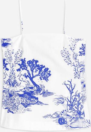 Arket Trägertop Mit Print -Weiß