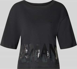 A|X Armani Exchange T-Shirt mit Paillettenbesatz