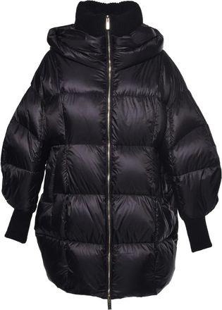 Baldinini Daunenjacke aus Wolle und Nylon - - Coats - Damen - Schwarzk - S
