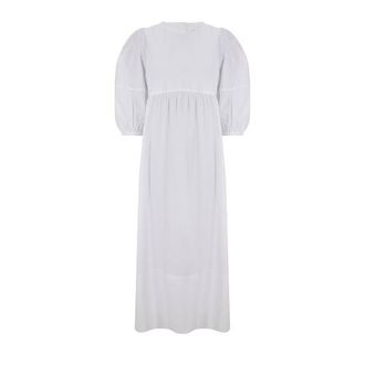 CAES Maxikleid mit Ausschnitten in Weiß