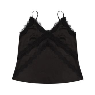 Gestuz Sachi Slip Top - - Tops - Damen - Schwarzk - L