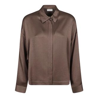 PESERICO Raso Fluido Martellato - - Blouses & Shirts - Damen - Braun - S