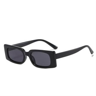 Generic Lunettes De Soleil Carr&eacute;es For Hommes Et Femmes, Id&eacute;ales For Les Voyages, Vacances Ou F&ecirc;tes(Black)