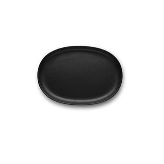 Eva Solo Eva Solo Assiette de cuisine nordique Assiette plate ovale Assiette de service Noir 26 cm
