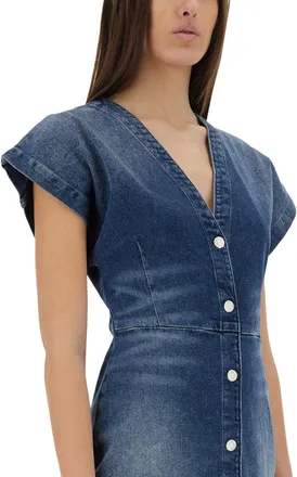 Moschino Slim Fit Denim Dress - Blue