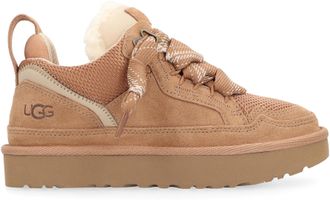 UGG Womens Lowmel Sneakers Camel Leather Trainers