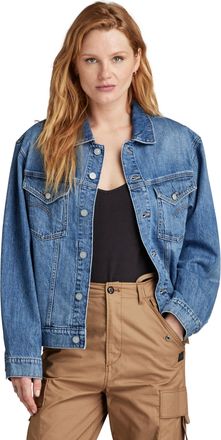 G-Star RAW Damen Relaxed Denim Jacke, Blau (faded cliffside blue D24347-D536-G326), L