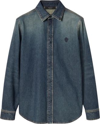 Gucci Herren, Shirts, Blau, MGr&ouml;&szlig;e