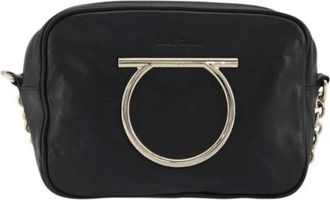 Ferragamo Sac bandouli&egrave;re en cuir pr&eacute;-poss&eacute;d&eacute; - Femme - Pre-owned - Noir - Taille: ONE Size