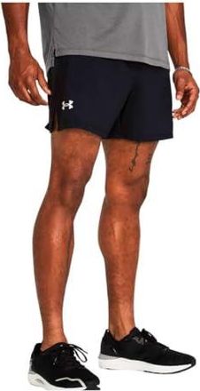 Under Armour Short Launch Run 12,7 cm non doubl&eacute; pour homme, (001) Noir / Noir / R&eacute;fl&eacute;chissant, Taille 3XL