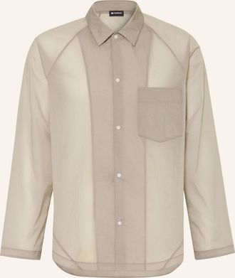 Goldwin Hemd Sheer Nylon Wind Comfort Fit beige