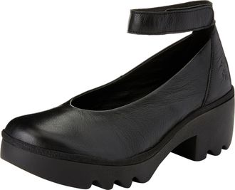 FLY London Fly London Damen Tiry497fly Platform, Schwarz, 39 EU