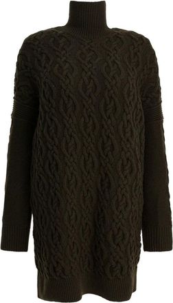 Max Mara Femme, Robes, Vert, Taille: 40 FR Azzurro1234 Robe Tricot&eacute;e &agrave; Mailles C&acirc;bl&eacute;es