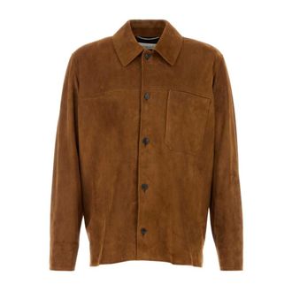 Saint Laurent Surchemise Poche Pla - - Jackets - Herren - Braun - XL